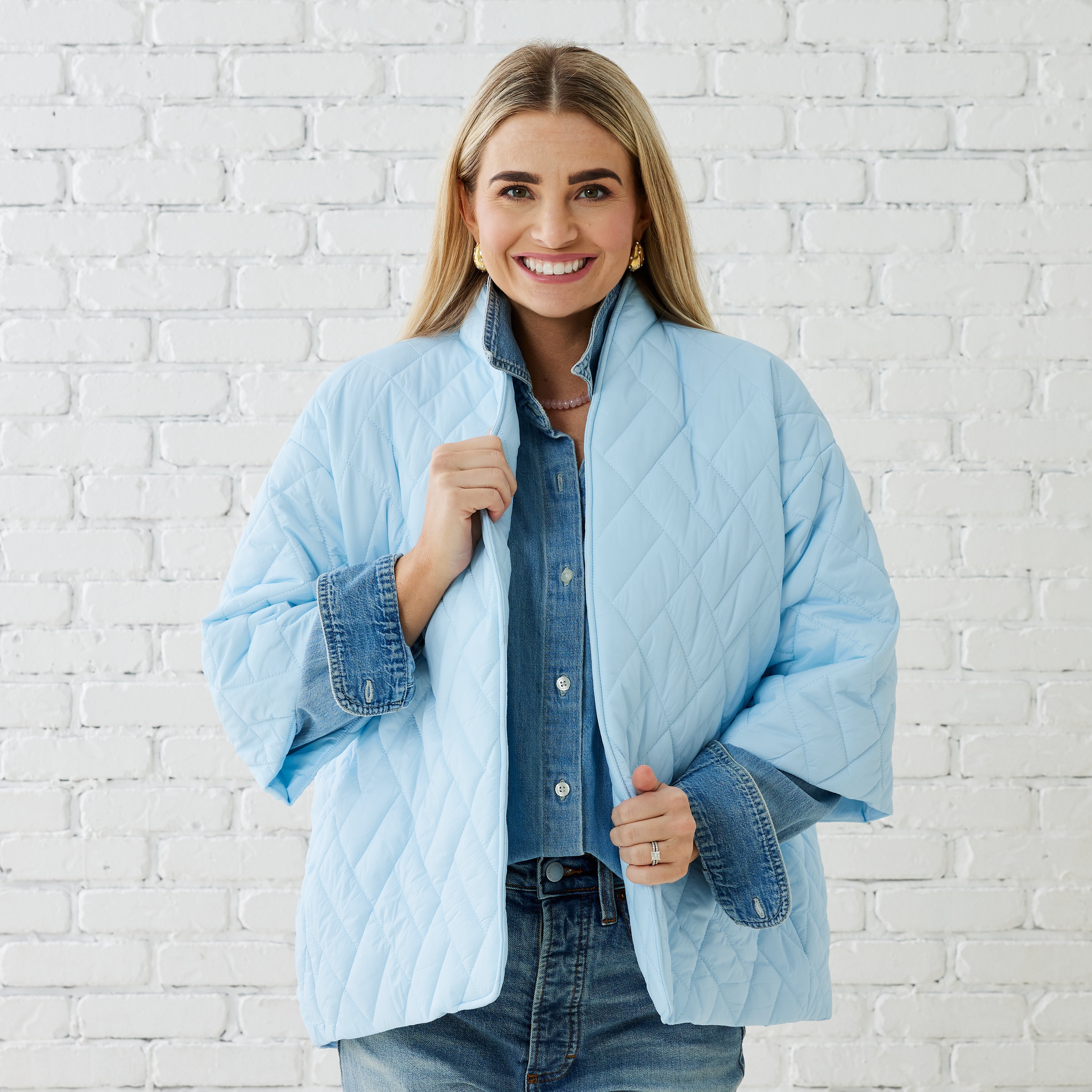 PENNY PUFFER LIGHT BLUE – Caryn Lawn